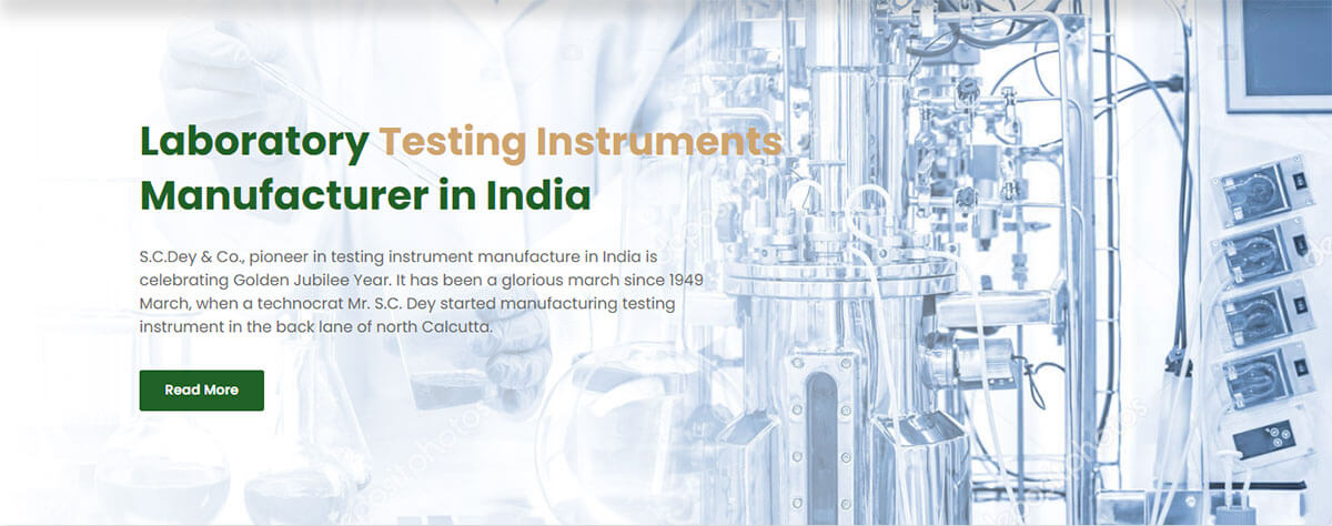 Laboratory testing instruments manufacturer in India | S.C.Dey & Co.